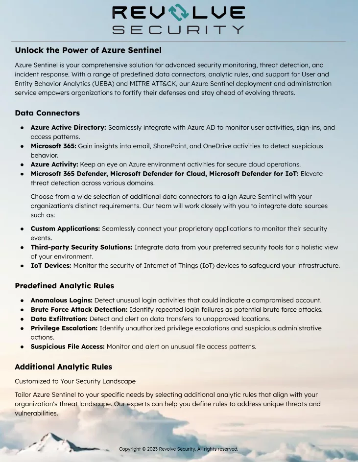 Services – Revolve Security